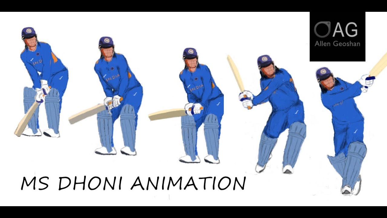MS Dhoni Animation Video - Time Lapse - 7 Minutes! | MSD | Super Sixer ...