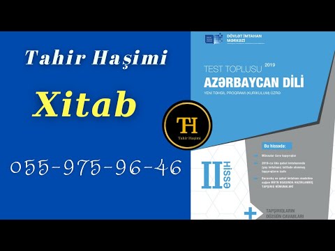 Xitab DİM Azərbaycan dili test toplusu. Tahir Haşimi.