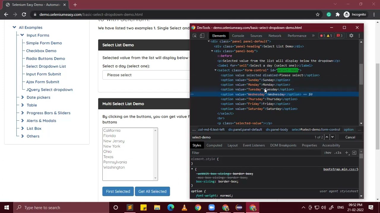 Selenium4 Webelements Dropdown Java Datetime Youtube