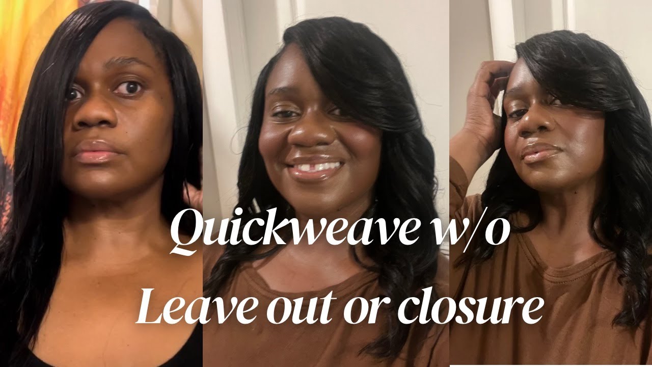 This is how we’re going to save our leave out! Side part Quick-weave ...