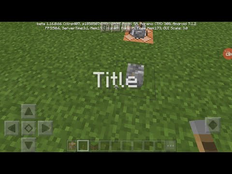 how to add title in Minecraft using using command block 1.16 - YouTube