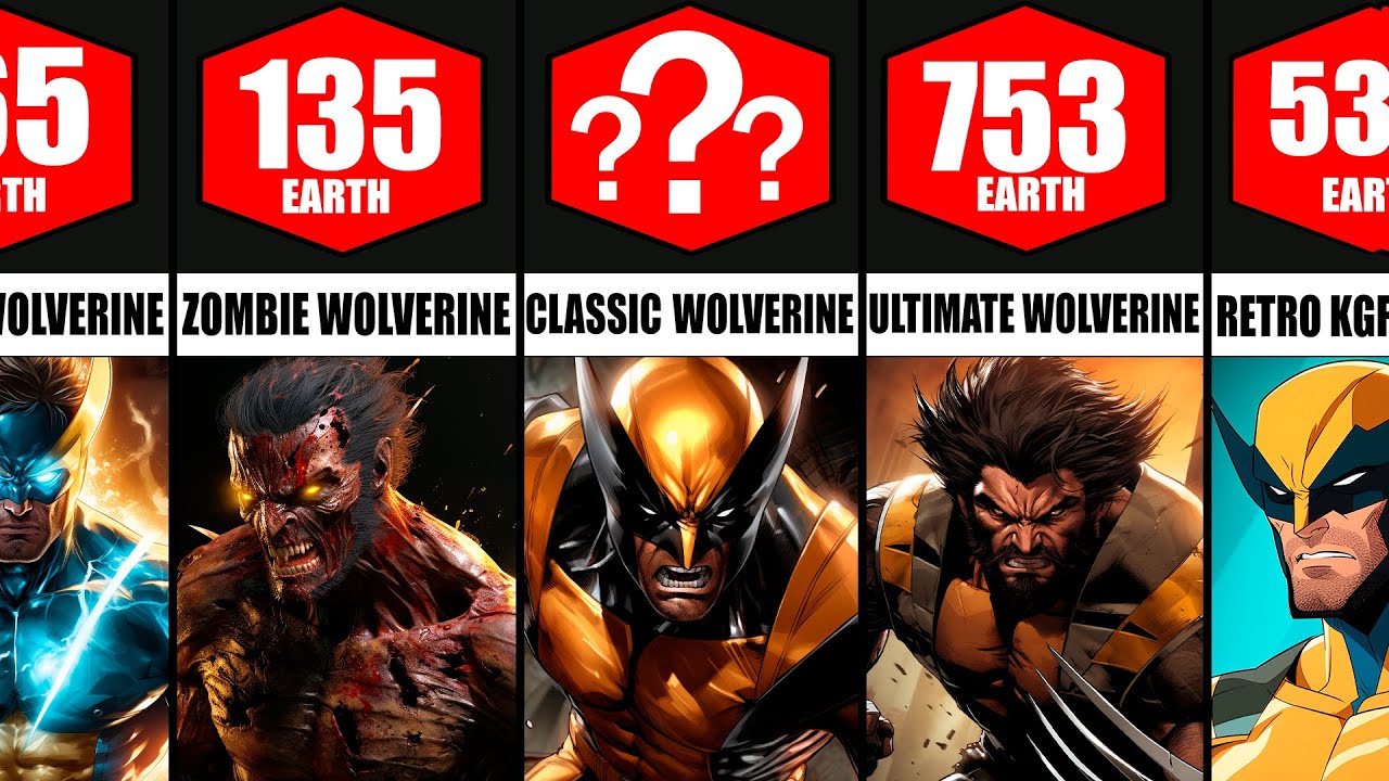 WOLVERINE from Different Universe - Comparison - YouTube