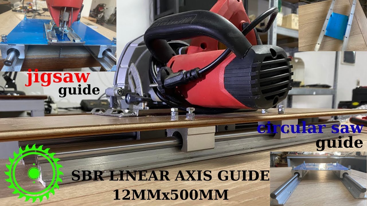 Making Drive Guide For Jigsaw/Circular Saw//Σεγα-Δισκοπριονο πανω σε ...
