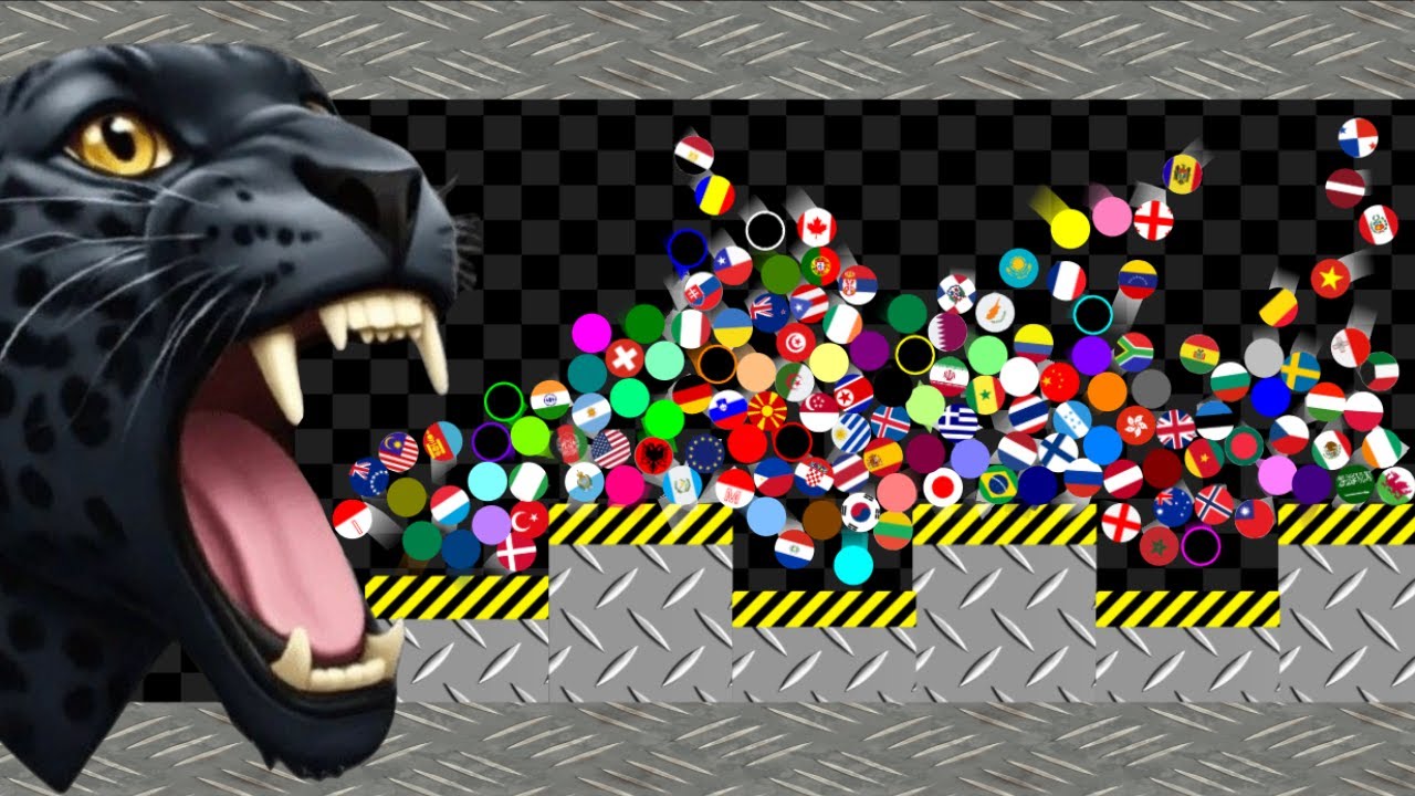 Escape From Black Leopard - Survival Marble Race - YouTube