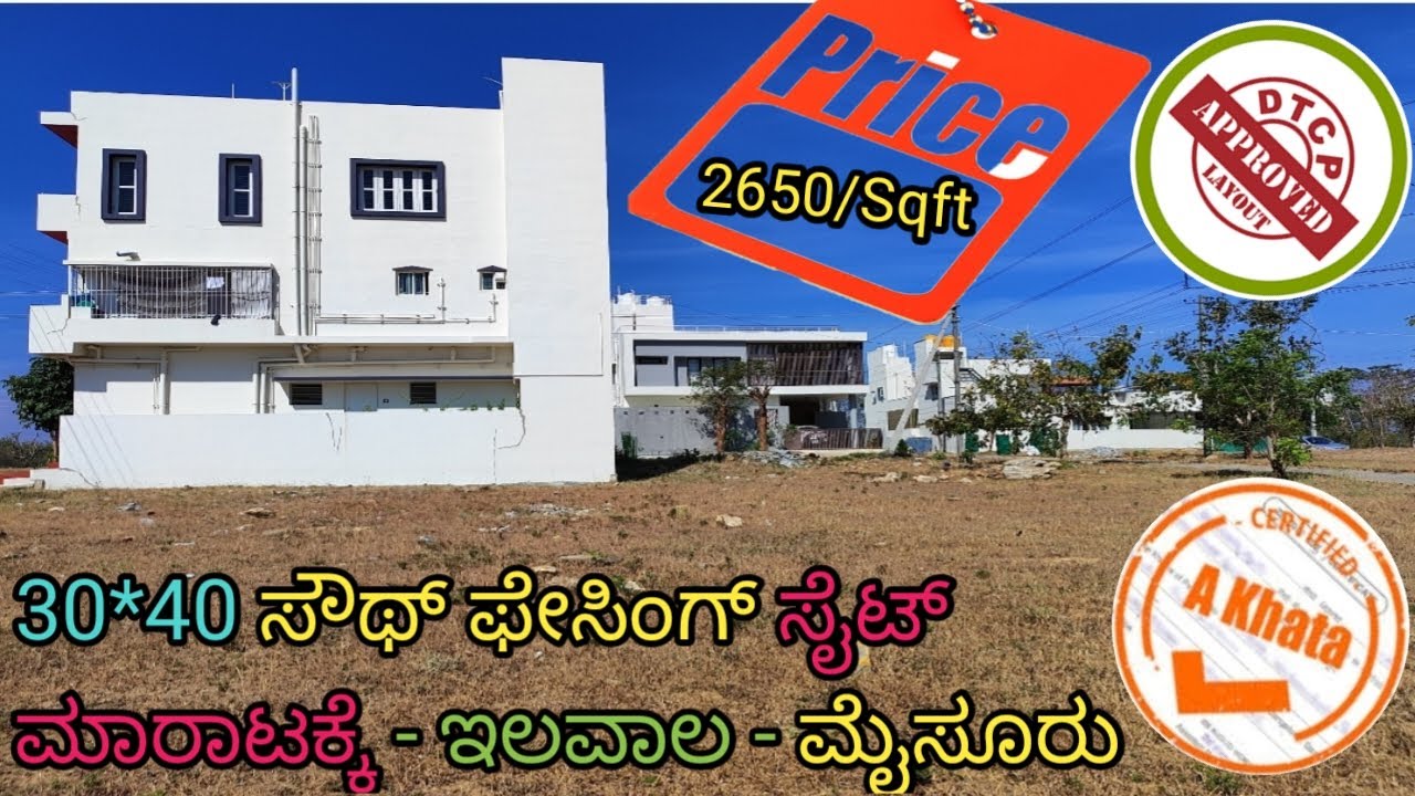 Your Dream Property: 30*40 Site for Sale in Kuberananda Sagara Layout ...