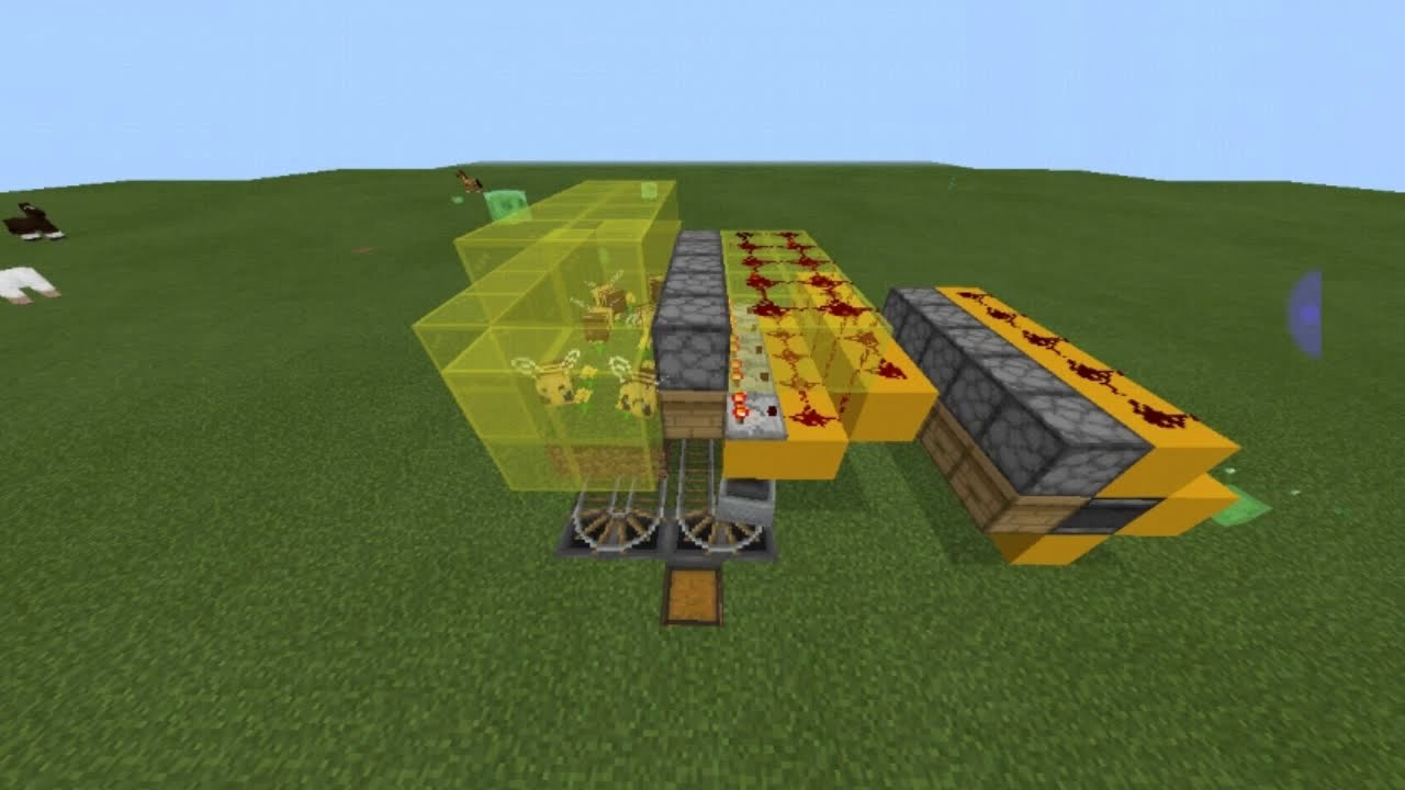 Como hacer una granja de honeycomb o botellas de miel//minecraft PE 1. ...