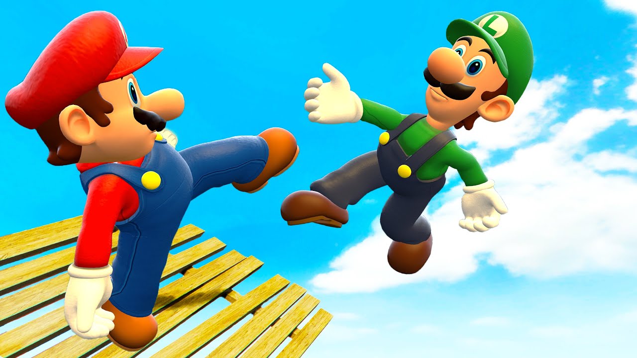 MARIO: Epic/Crazy Ragdolls | Mario vs Luigi ep.80 [Gmod] - YouTube