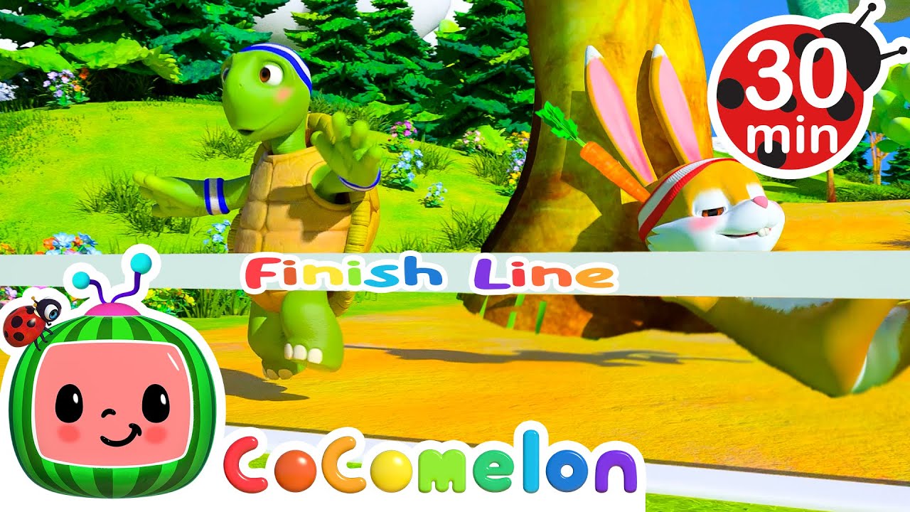 How The Tortoise Beat the Hare | CoComelon Animal Time - Learning with ...