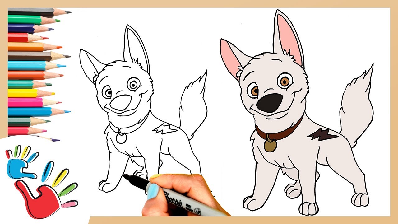 How To Draw Bolt | Easy Step-by-Step Tutorial for Kids - YouTube