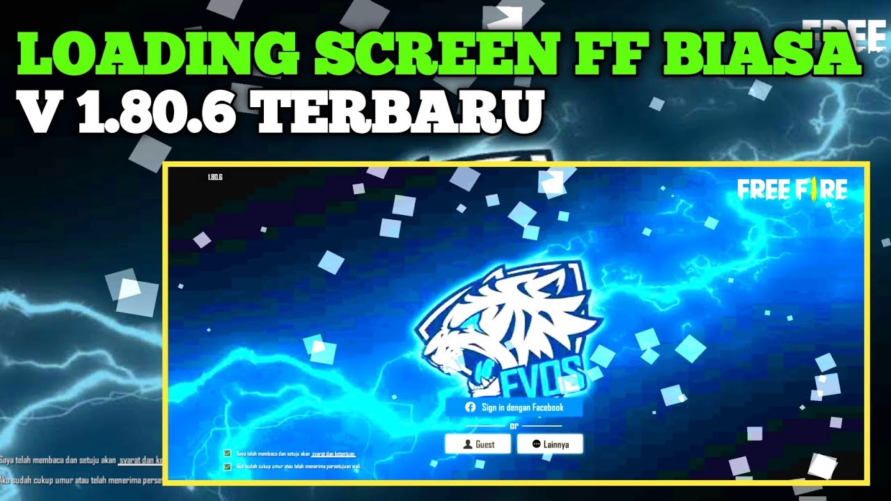 loading screen free fire biasa v 1.80.6 tema logo evos | loading screen ...
