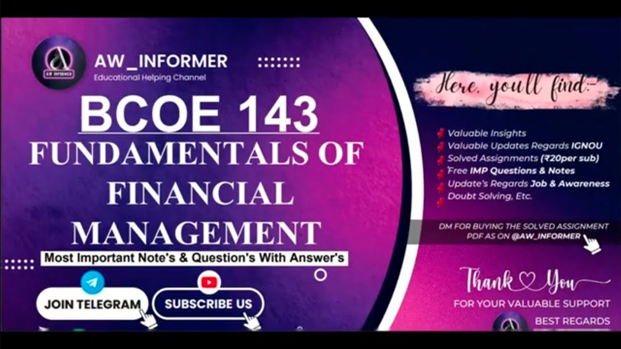 BCOE 143 IMPORTANT QUESTION'S & NOTE'S 23-24 | BCOE 143 IMP NOTE'S ...