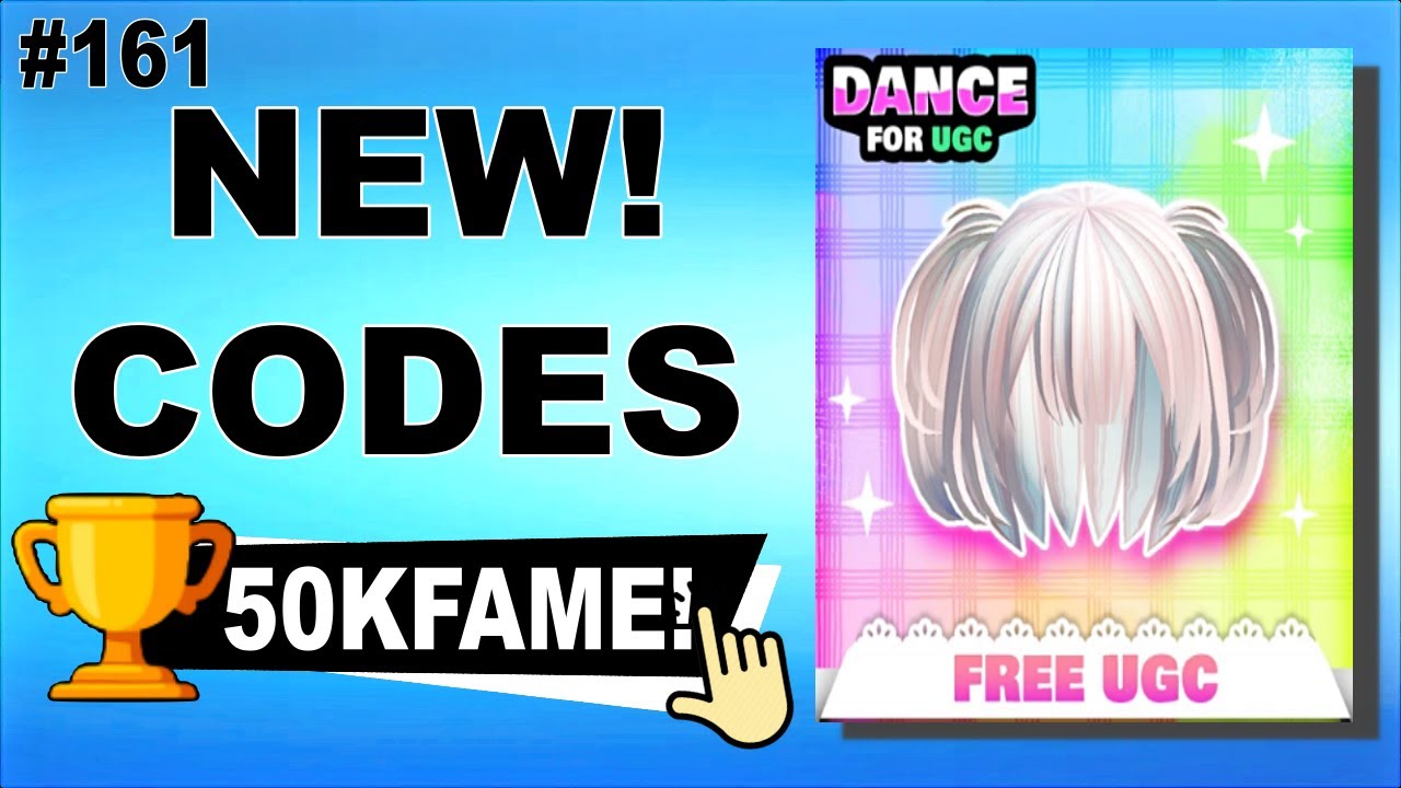 *NEW* ALL WORKING DANCE FOR UGC CODES TODAY - ROBLOX DANCE FOR UGC ...