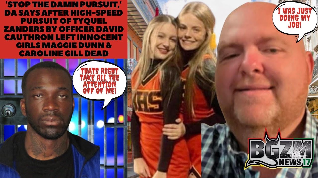 High-speed Pursuit of Tyquel Zanders by Officer David Cauthron left ...