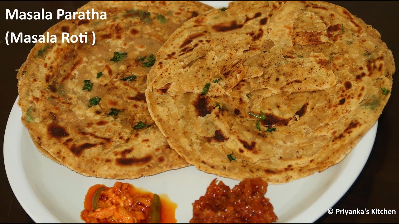 Masala Paratha Recipe (मसाला पराठा)| Masala Roti | Quick Masala Roti ...
