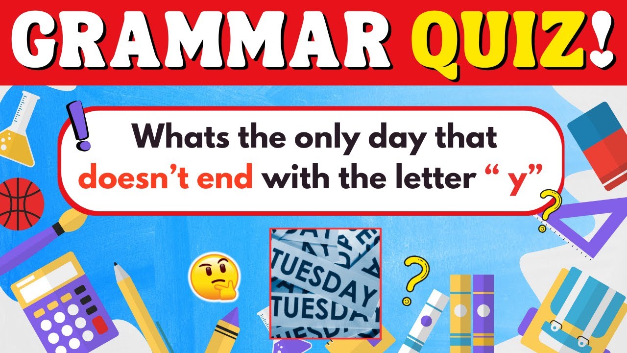 English grammar quiz and fun riddle for kids . Answer 23 simple ...