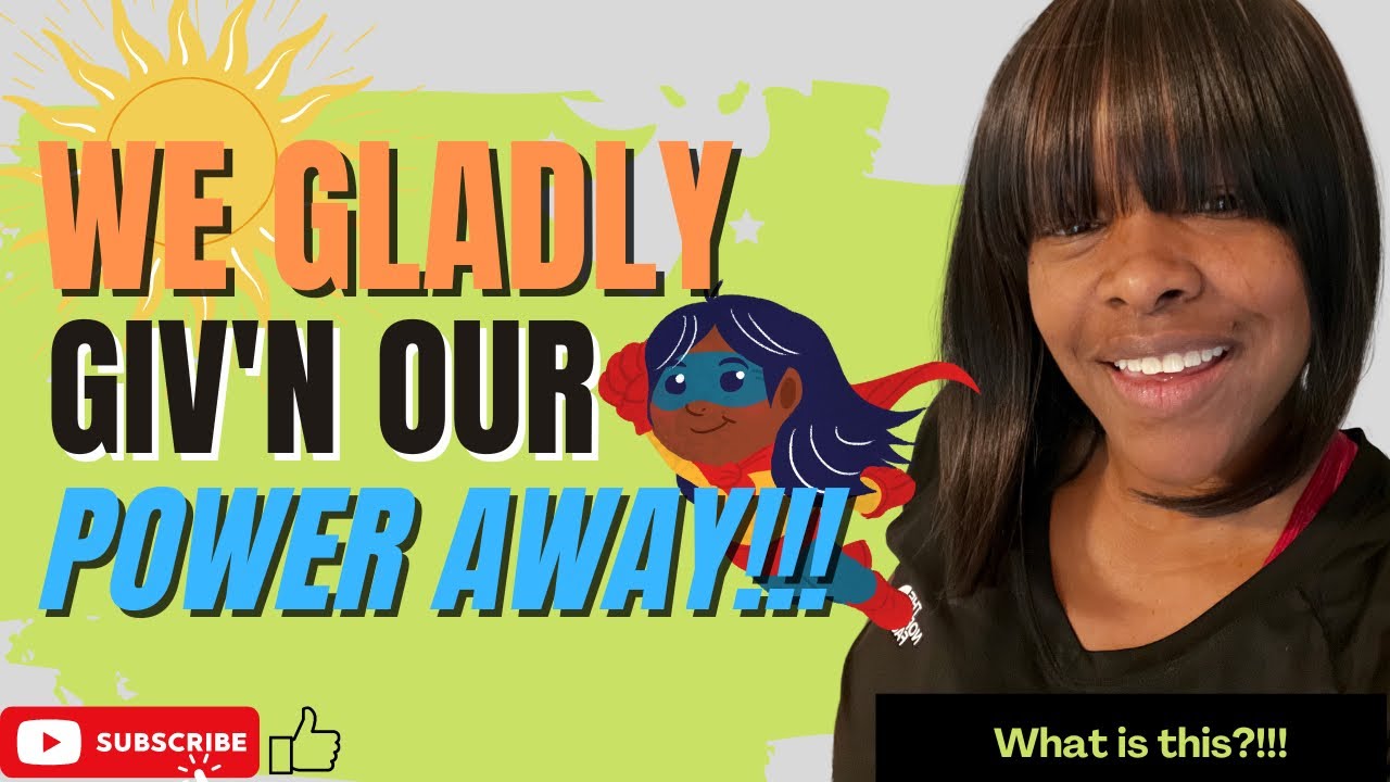The number one reason we give our power away!!! Is it too late to ...