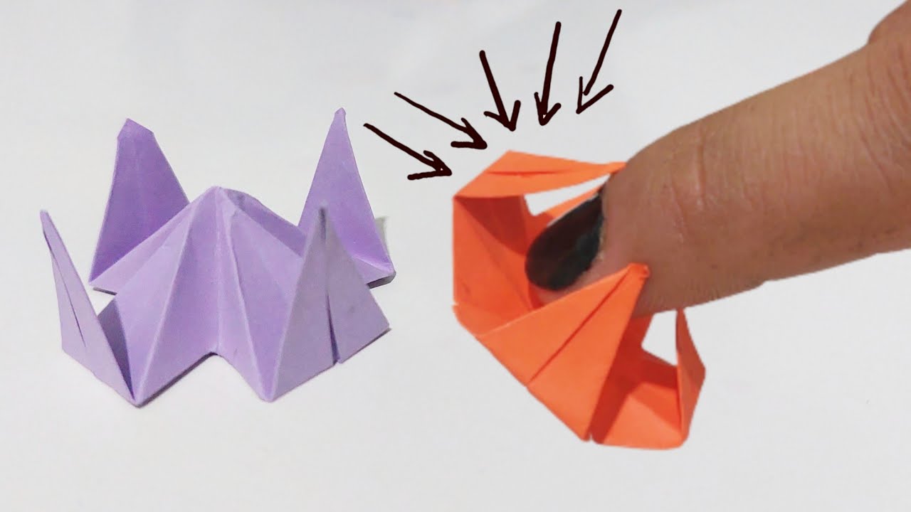 Origami finger trap training (paper finger trap, origami fidget toy)🔴 ...