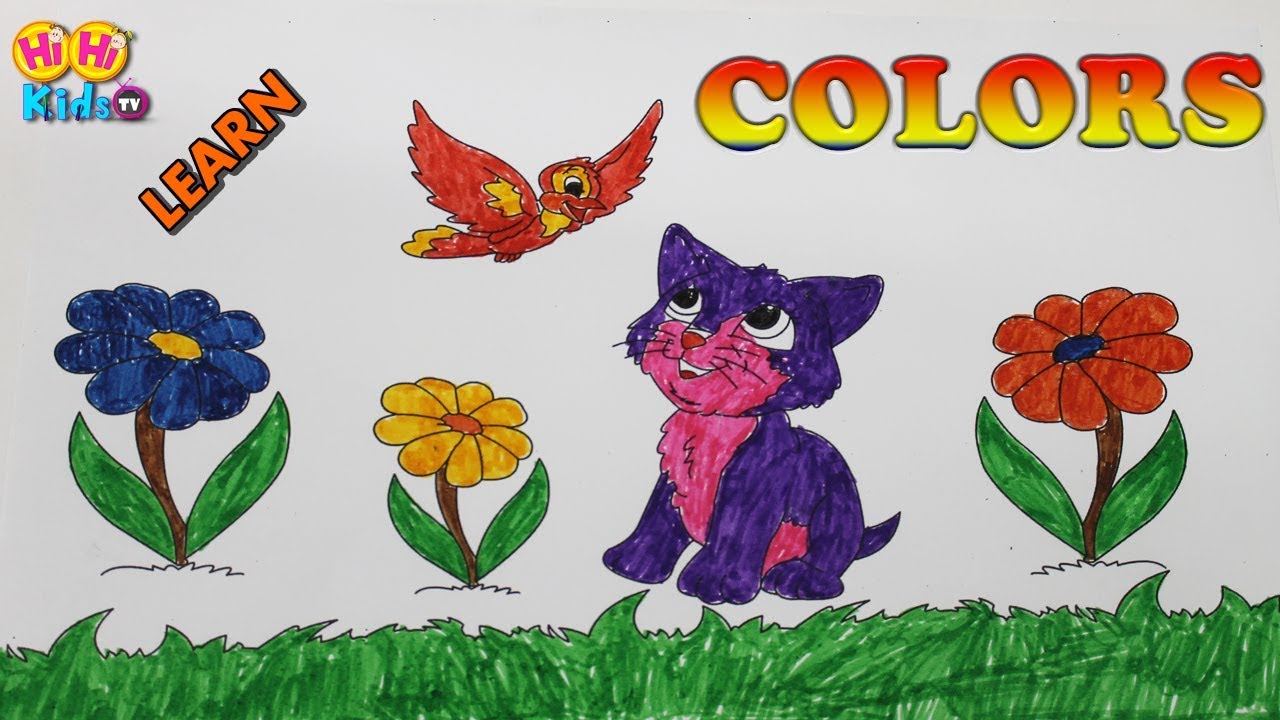 Coloring Videos for Kids | How to Color | Learn Colors with Kids ...