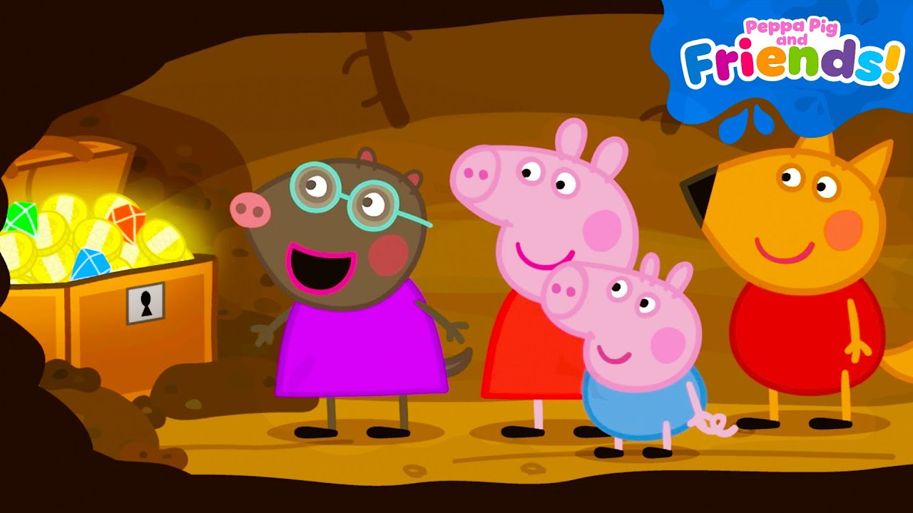 Peppa Pig & Friends Search for SECRET Treasure 🐷💎Underground Maze with ...