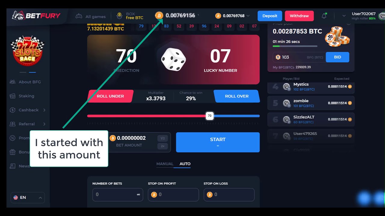Dice strategy-Betfury to win ALMOST 1 BTC PER WEEK!!! Lot of profits ...