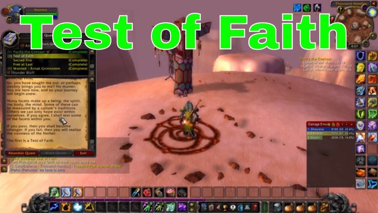 How To Do The Test of Faith Quest Chain Guide - WoW Classic - YouTube