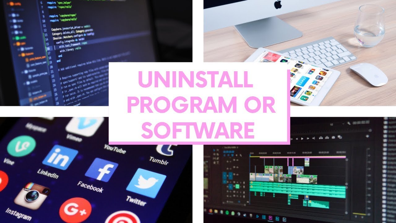 How to Uninstall or Change the Program/Software | From PC - YouTube