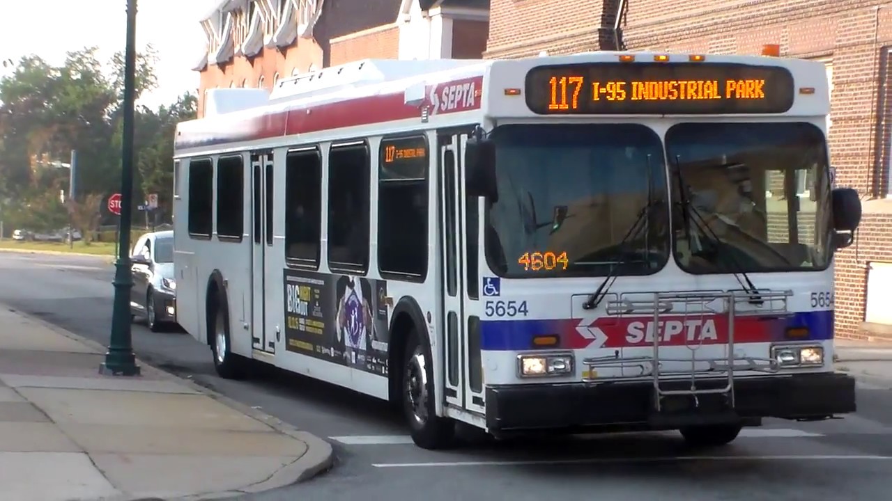 SEPTA BUS: NEW FLYER D40LF 5654 ON ROUTE: 117 PT2 - YouTube