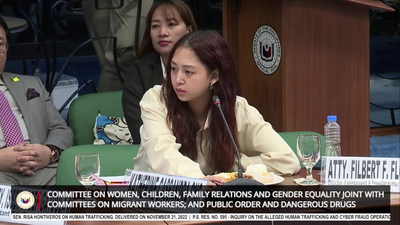 Senator Estrada inquires about the birth details of Cassandra Li Ong ...