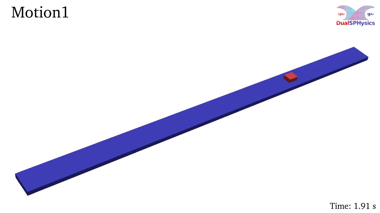 DualSPHysics example: Motion1 - YouTube