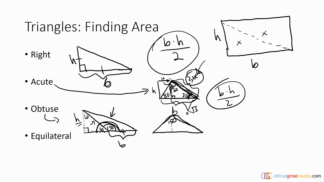Triangles: Finding Area - YouTube
