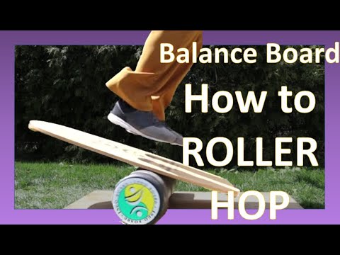 Balance Board - How to do a Roller "Hop" (Rolla Bolla) - YouTube