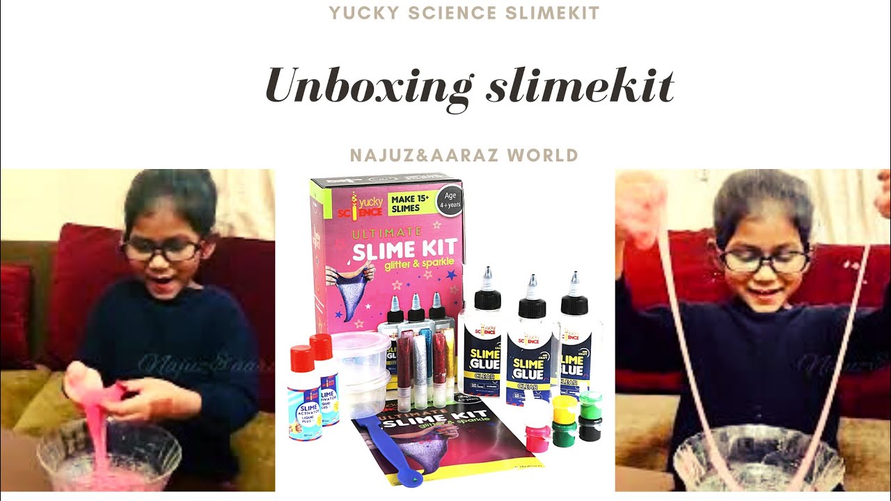 Unboxing Yucky Science Slim Kit/how to make slime with it/DIY with AARA ...