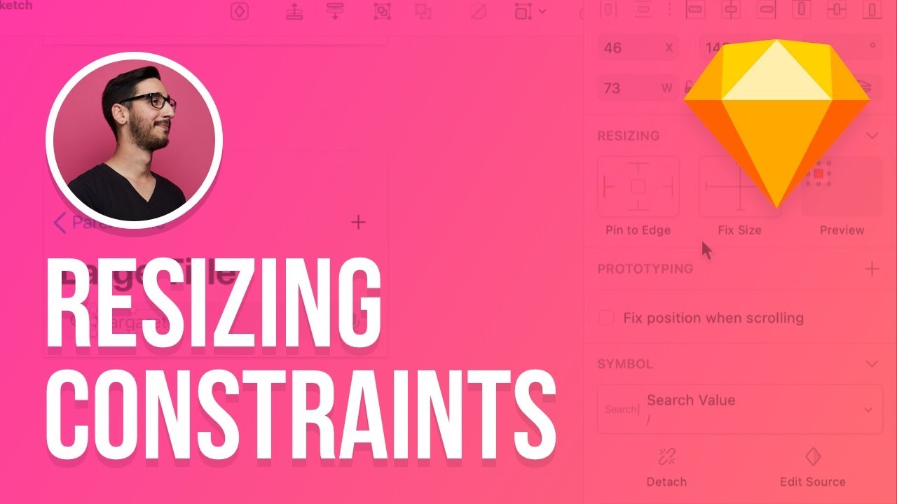 Group Resizing Constraints In Sketch Sketch Tutorial 2021 Youtube