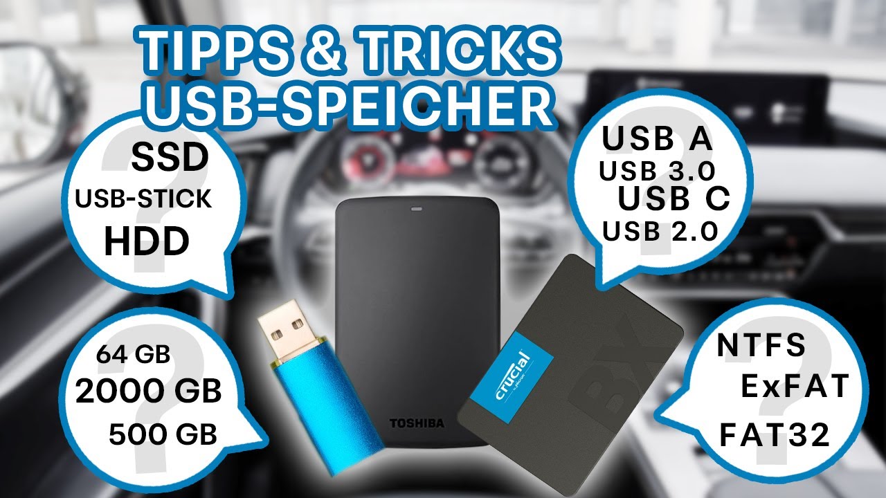 Die TOP 5 Fragen zu USB Sticks HDDs SSDs im Mazda | Was funktioniert am ...
