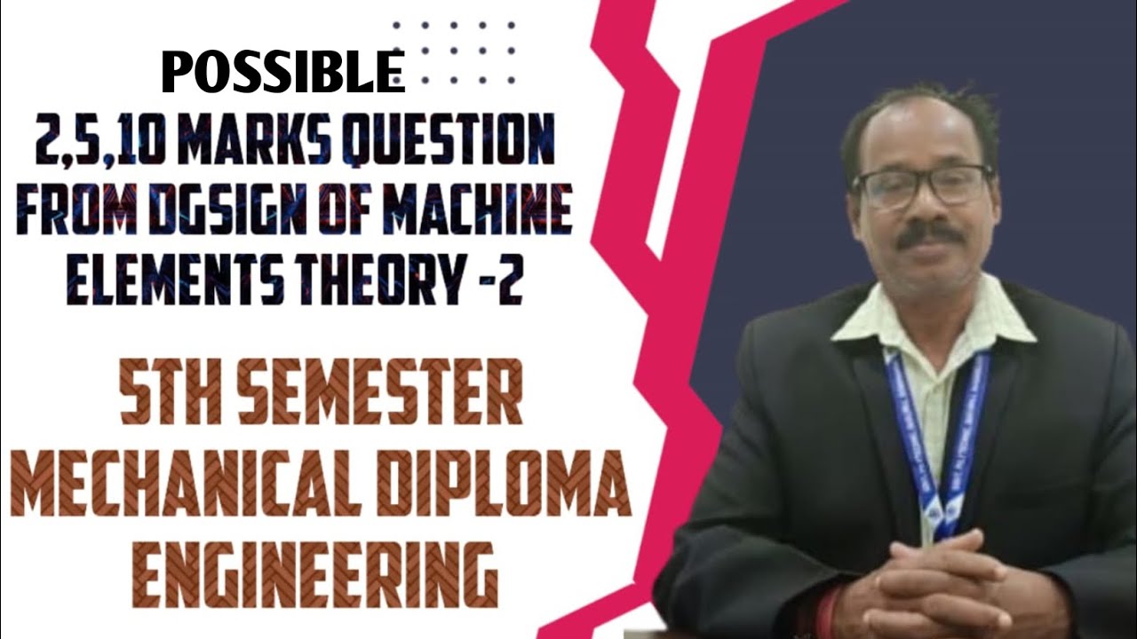 Important Questions from design and machine element.. #mechanical # ...