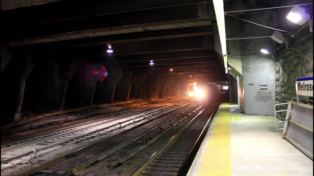 Metro-North Railroad: Train action at Melrose (M2 thru M8 / P32AC-DM ...