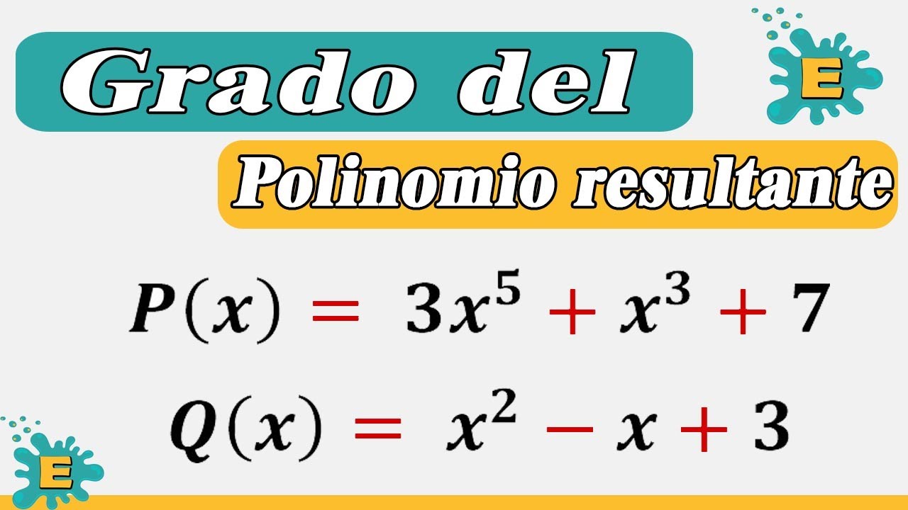 POLINOMIOS || Operaciones con grados - YouTube