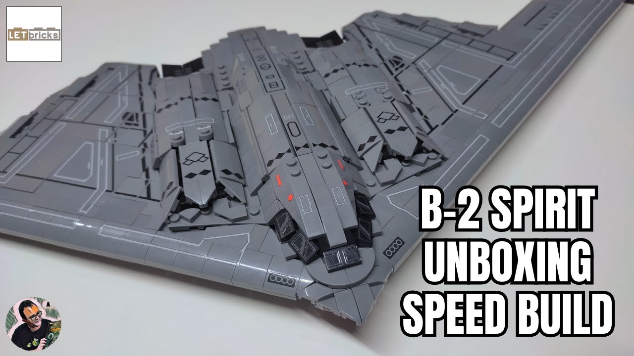 B-2 Spirit bombázó építőkészlet unboxing és speed build - Reobrix ...