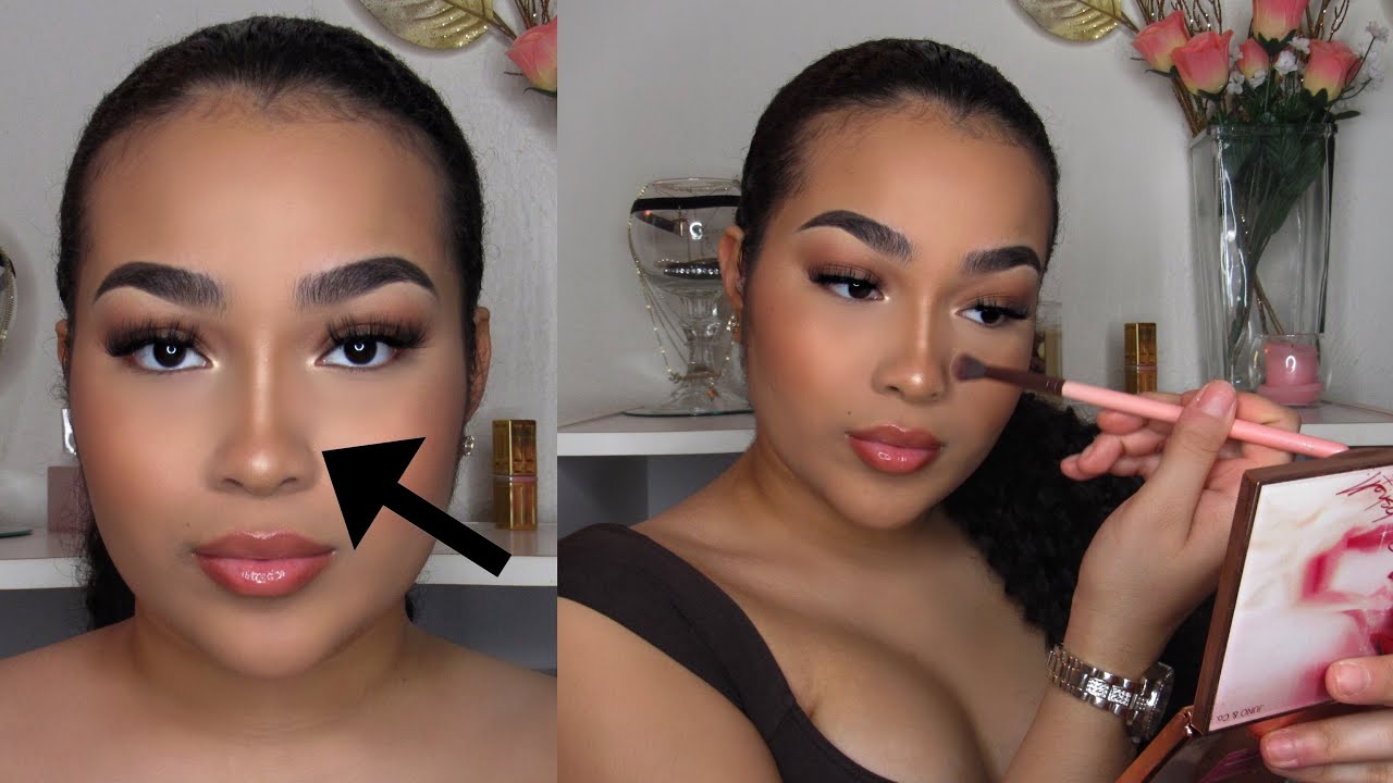 How To Contour Your Nose | Fake Nose Job With Makeup - YouTube