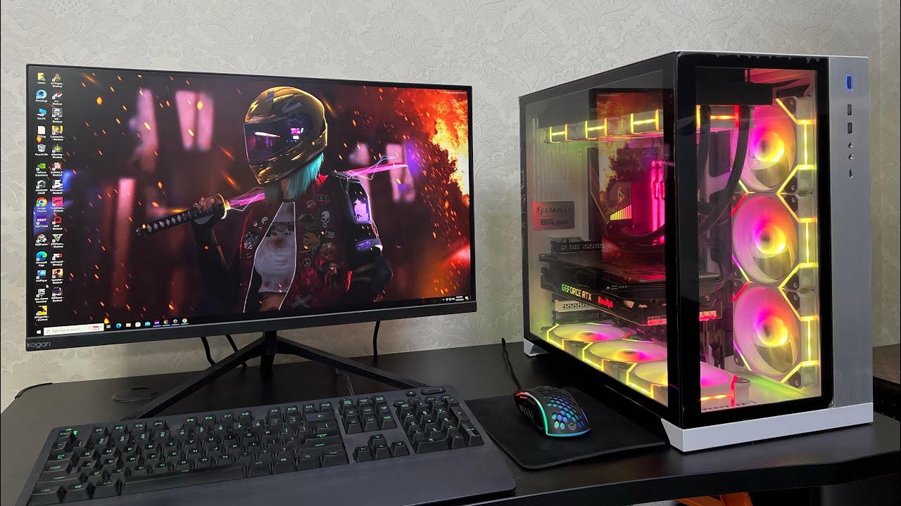 12th Gen Gaming Pc i9-12900K With RTX 3080 With Lain Li Case - YouTube