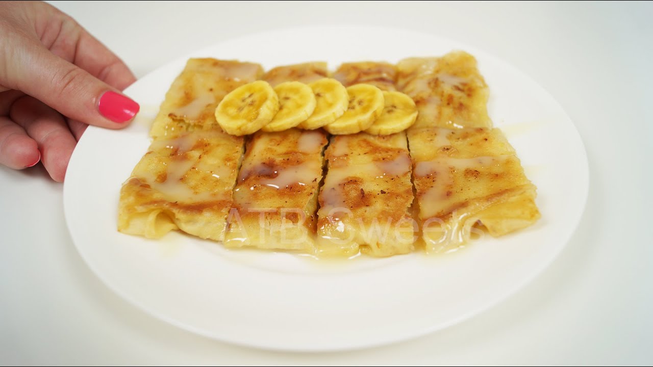 Thai Roti Pancakes. Thai Banana Roti - YouTube