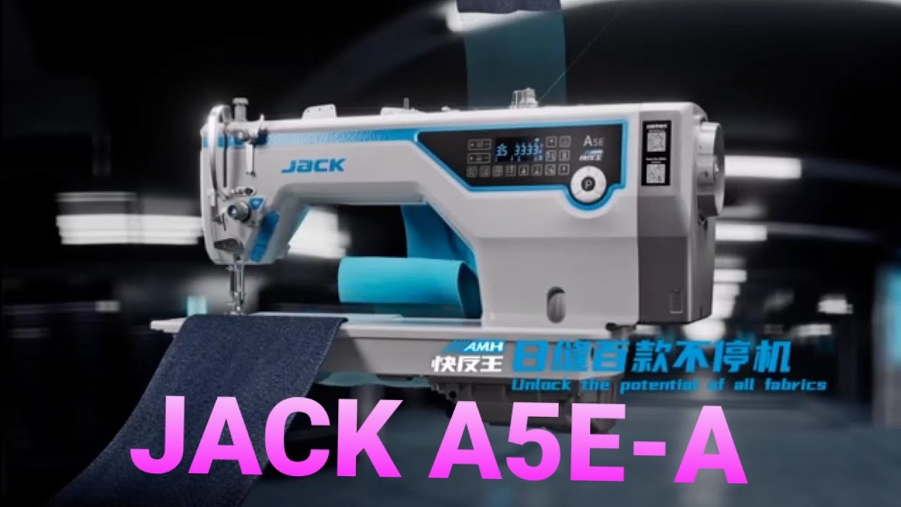 Jack A5E-A Single Needle Lockstitch Machine. #jack #lockstitch # ...