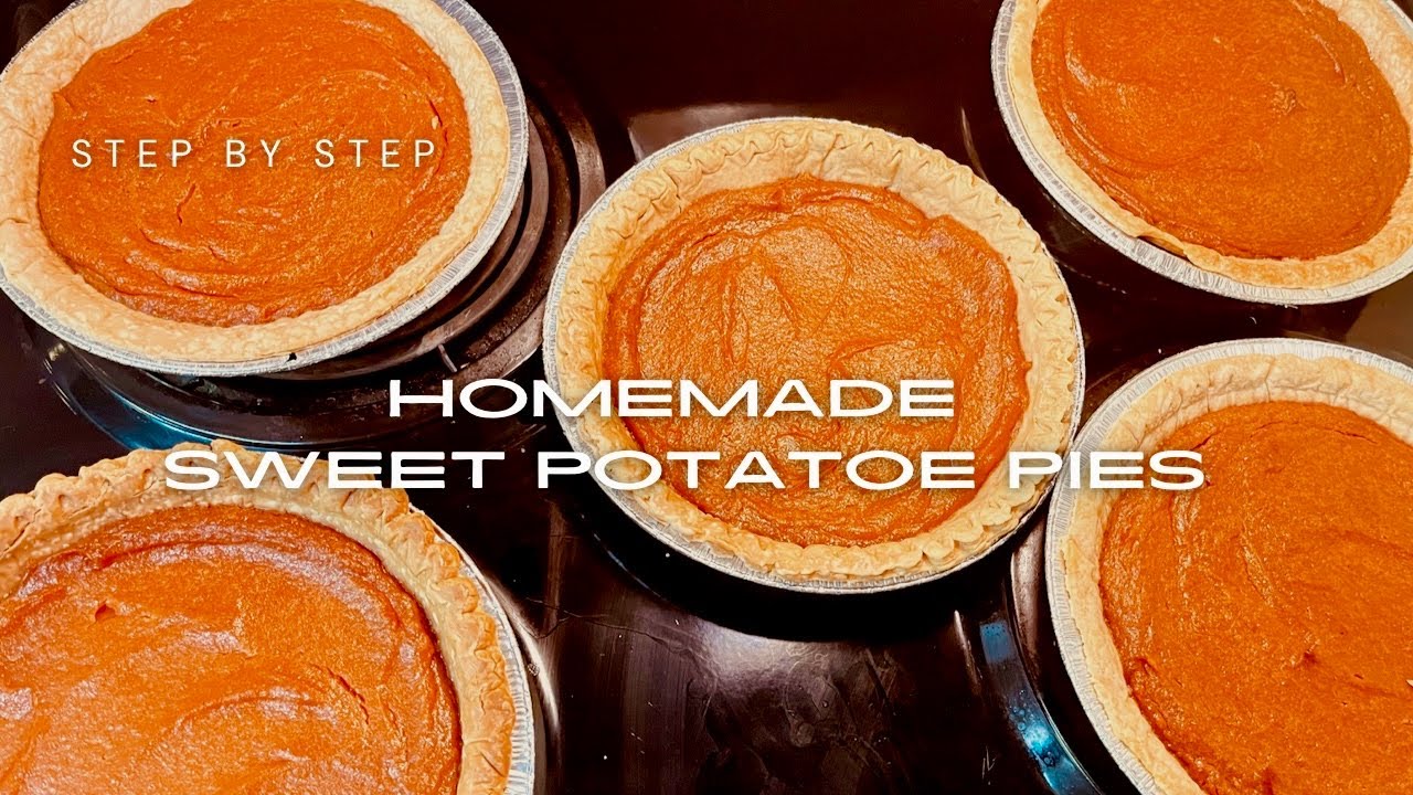 HOMEMADE SWEET POTATO PIES | STEP BY STEP #cookwithme #sweetpotato #pie ...