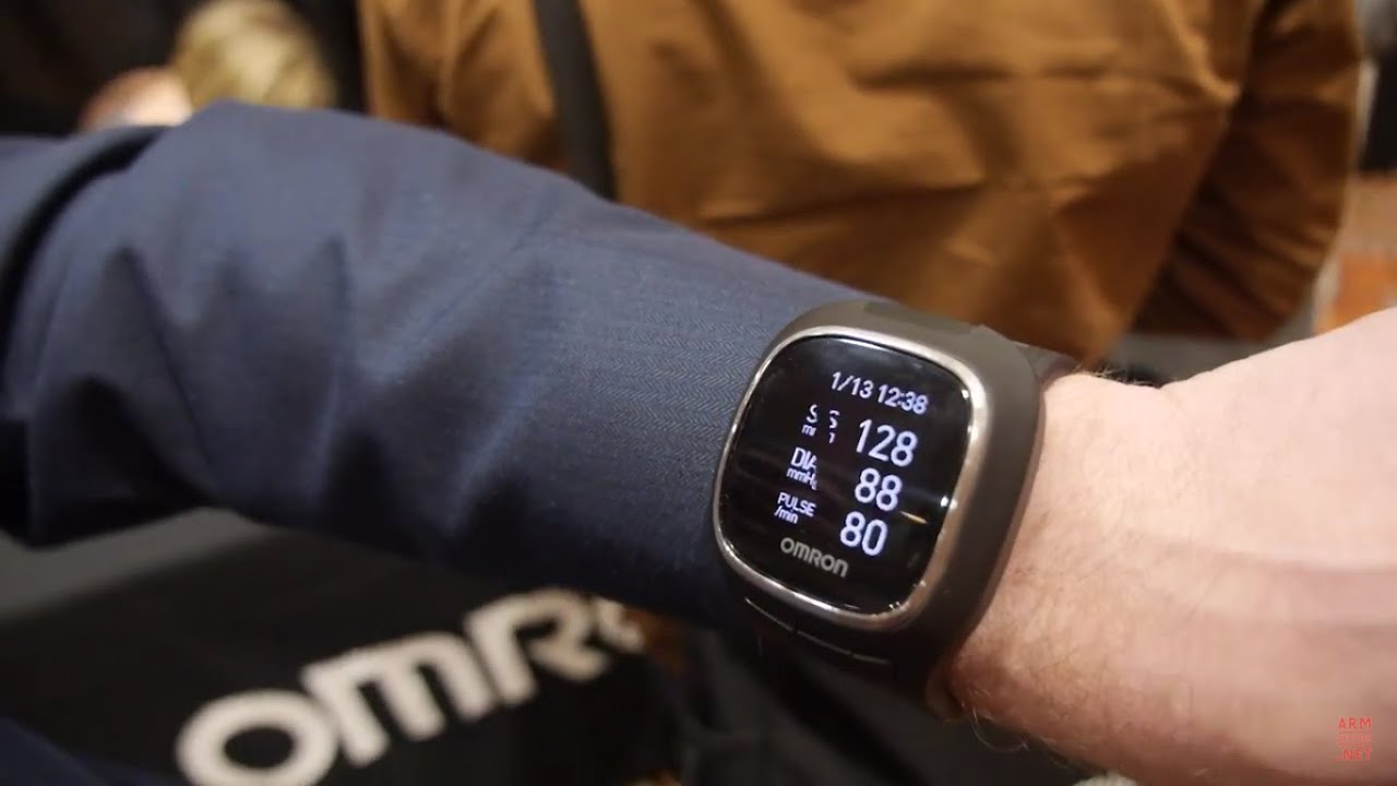 Omron Wrist BPM Smartwatch Takes Blood Pressure On The Wrist YouTube