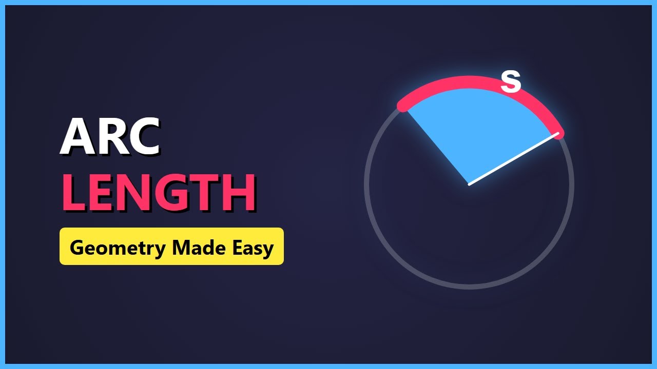 Arc Length Formula Explained: s = (θ/360) × 2πr | Geometry Basics - YouTube