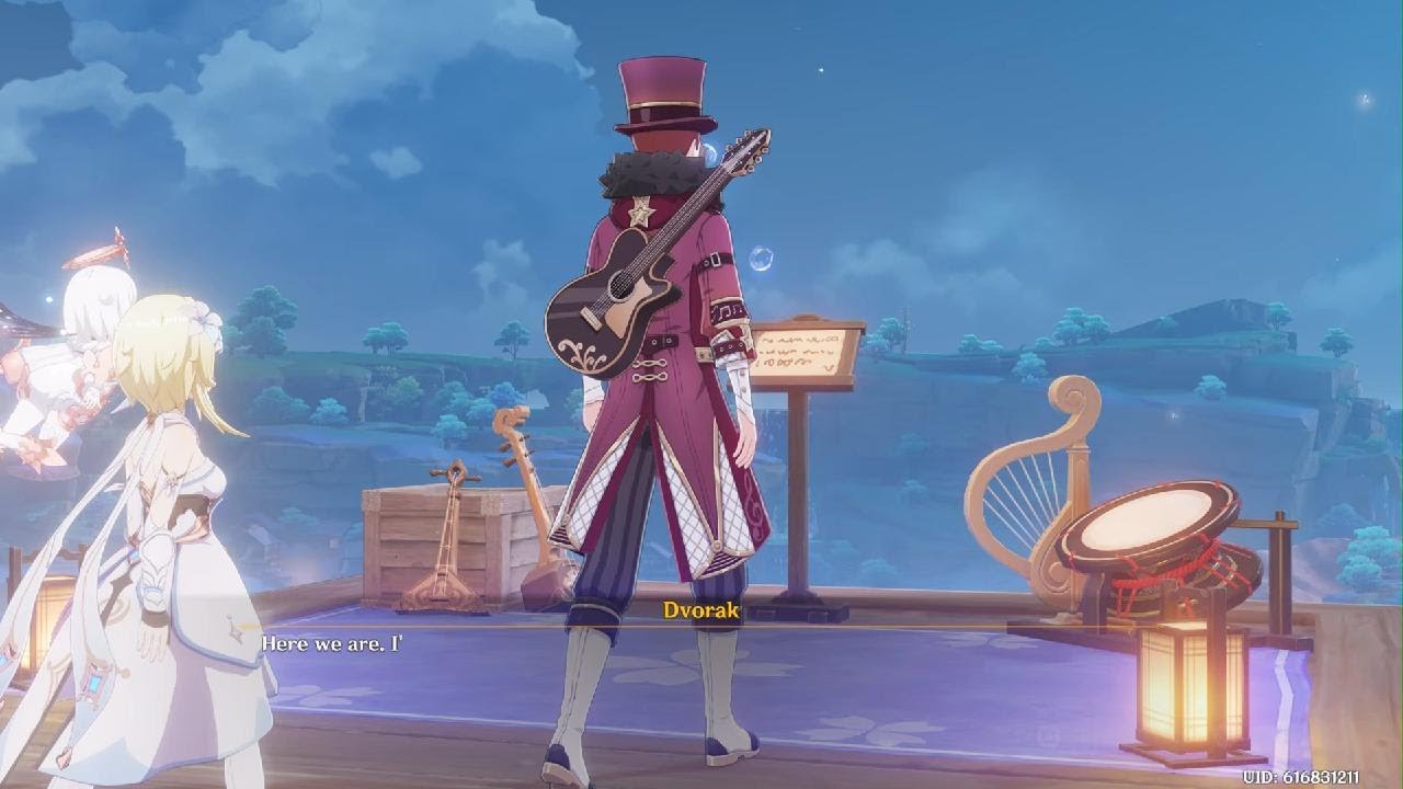 Genshin Impact - Lumine calls Paimon Flying Rock n Roll Fuel - YouTube