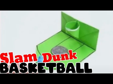 How to make Origami Basketball Minigame || Slam Dunk Basketball ...