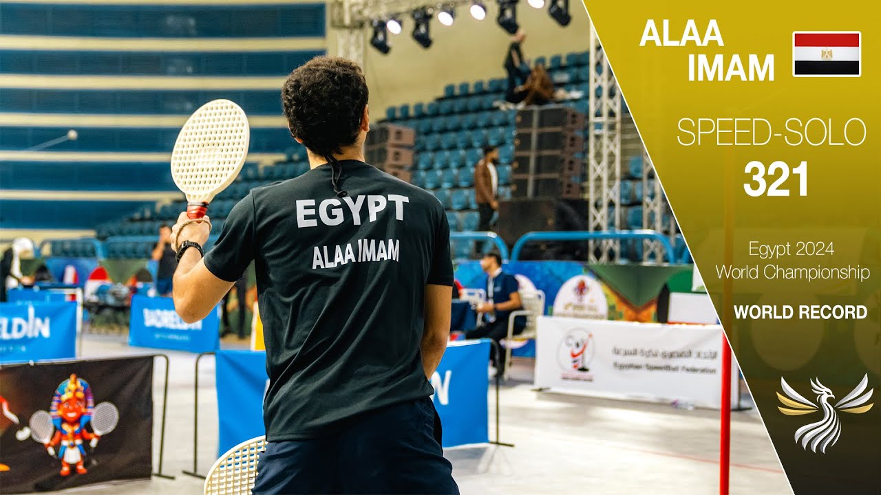 [World Record] Speed Solo - 321 Hits by Alaa Imam (Speedball World ...
