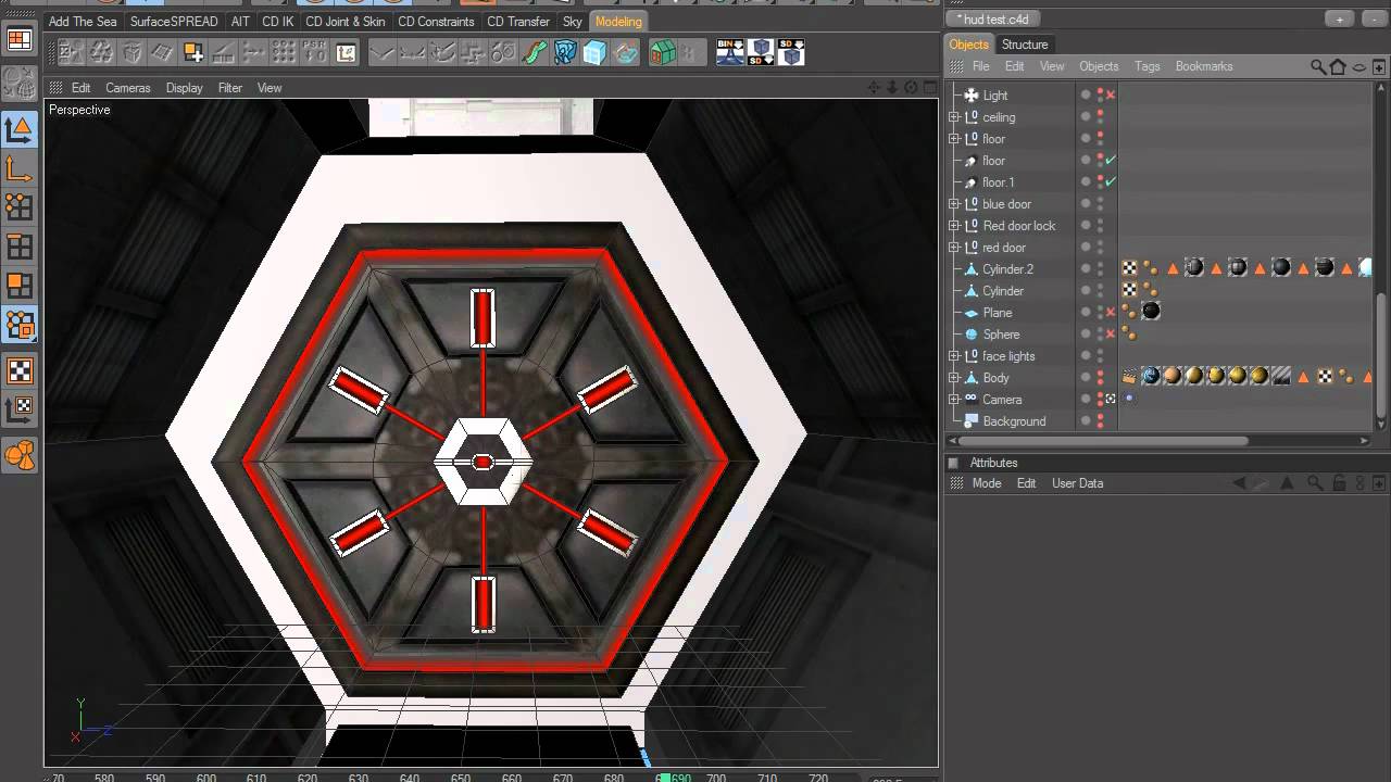 My attempt at creating the Metroid Prime HUD, in my own environment ...