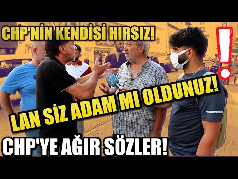 LAN ADAM MI OLDUNUZ SİZ CHP'YE AĞIR SÖZLER - ADANA- SOKAK RÖPORTAJI -GÜNDEM #mavimikrofon #siyaset